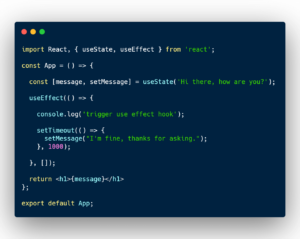 React useEffect hook with code examples