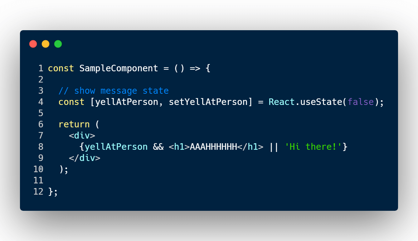 Problem with conditional statements in React Hook