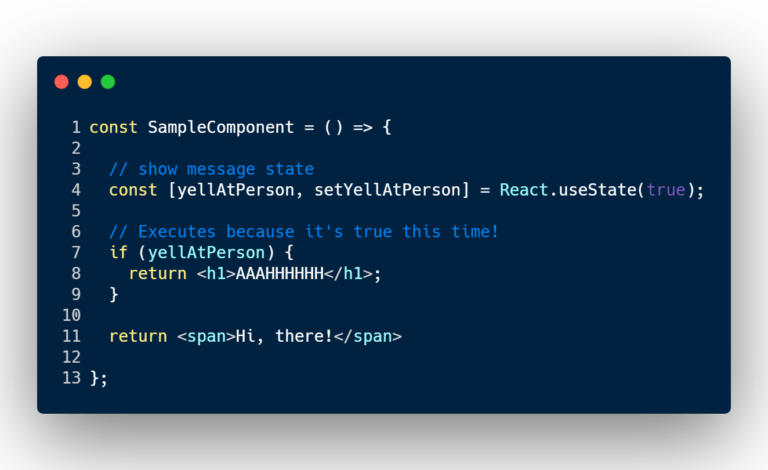 Problem With Conditional Statements In React Hook